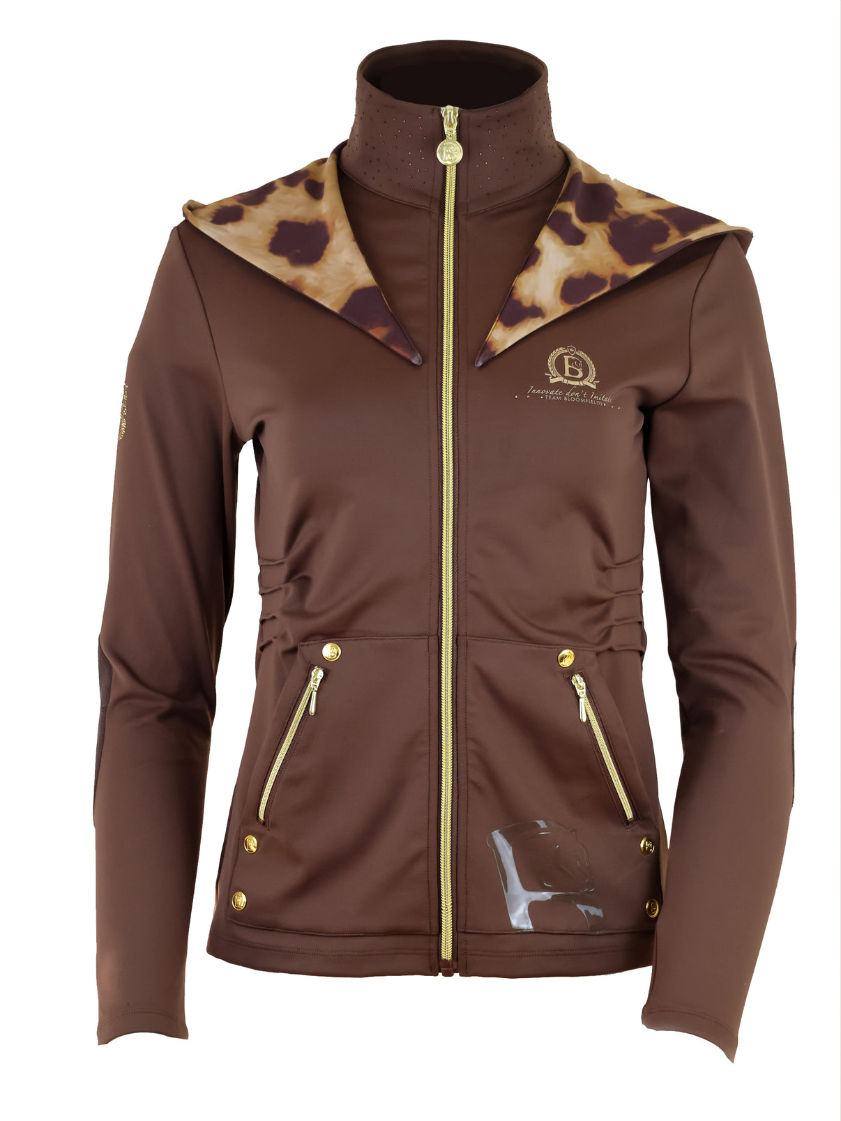 Brown Jacket With Leopard Detail B2B – Team Bloomfields